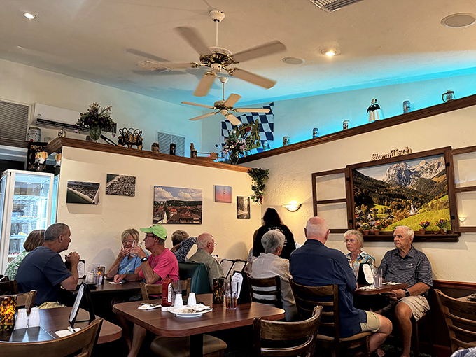 The packed dining room tells the real story: these folks didn't drive across Florida for mediocre food. They came for the real deal.