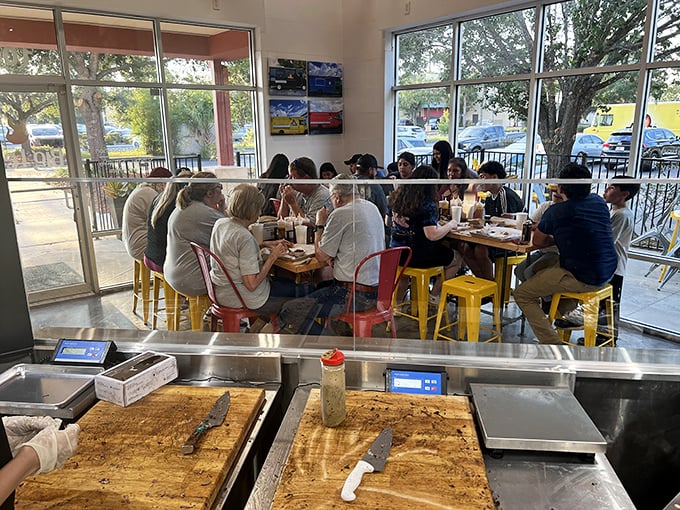 Happy diners discovering what locals have known all along: this place delivers serious barbecue satisfaction consistently.