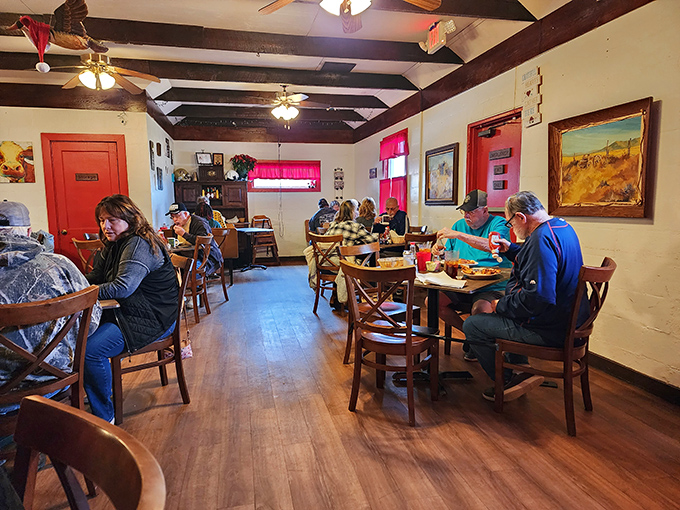 Where locals and travelers break bread together, proving that the universal language of "pass the syrup" transcends all differences.