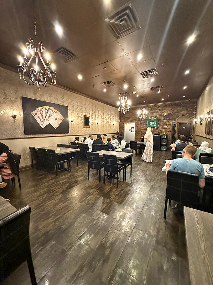 A restaurant's true character reveals itself through its patrons. The diverse crowd speaks volumes about World's Magic's universal appeal.