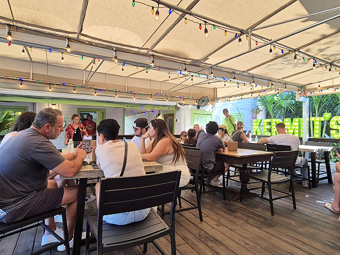Pilgrims of the pie gather under the canopy, united in their quest for the holy grail of Florida desserts&mdash;no passport required, just an appetite.
