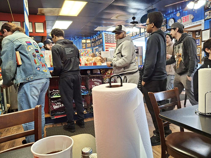 The line forms for a reason. These Nashville pilgrims understand that patience isn't just a virtue—it's the price of burger perfection.