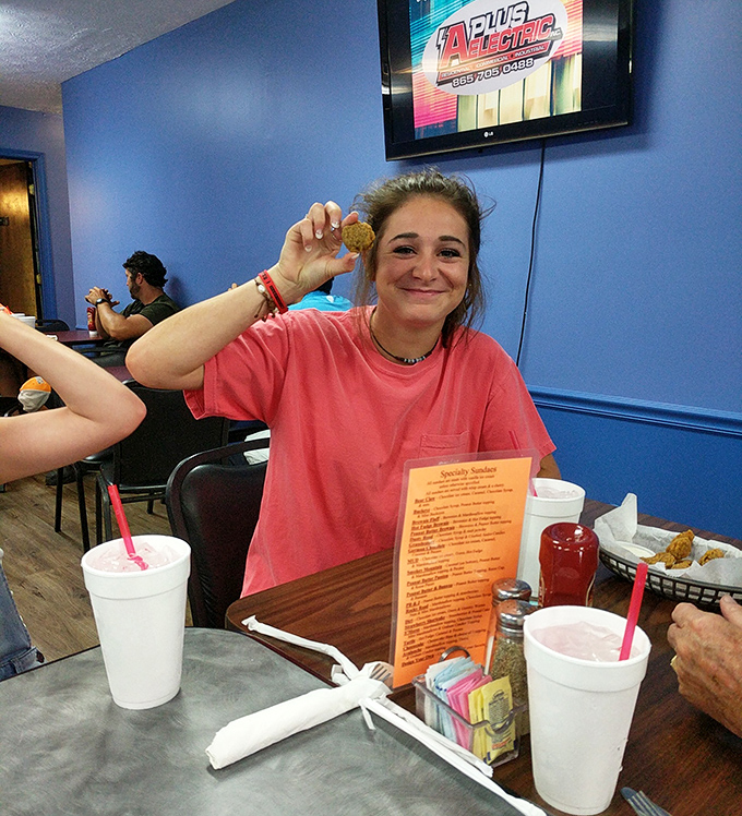 The universal expression of "I found something amazing and I'm about to share it with you." Food joy is the most contagious kind.