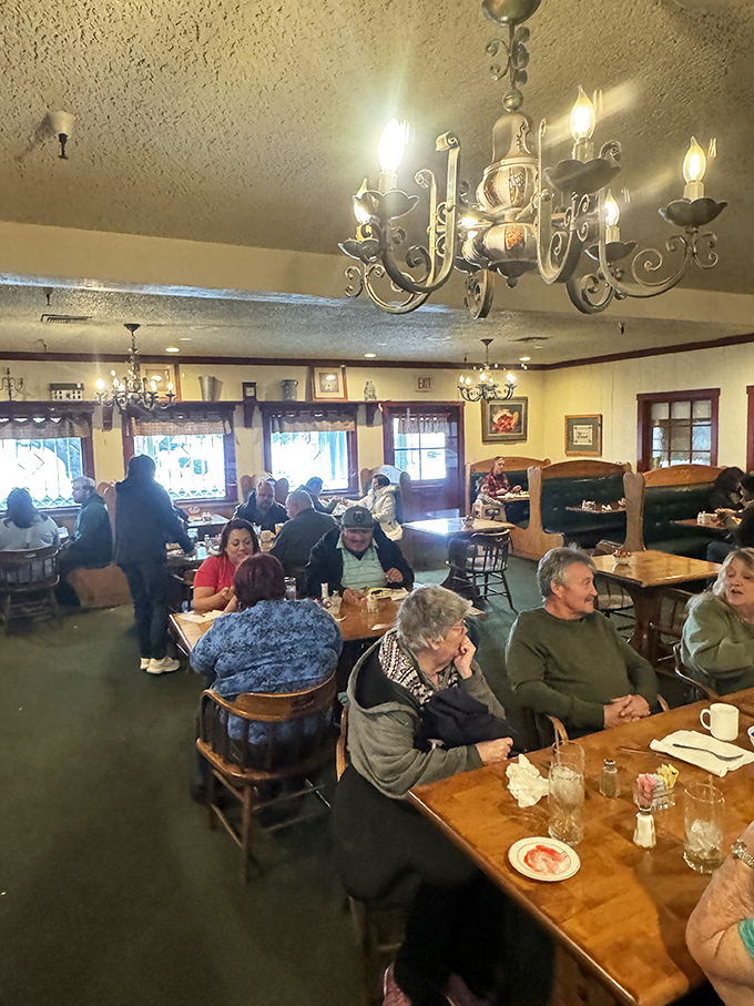 The dining room buzzes with conversation and laughter&mdash;proof that good food brings people together better than any social media platform.