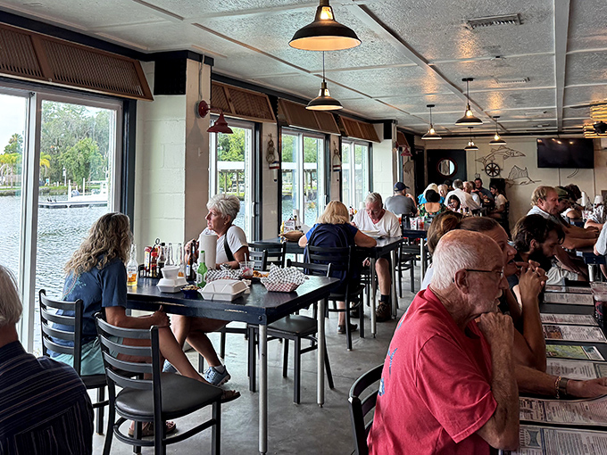 Where locals gather to worship at the altar of fresh seafood. The packed dining room tells you everything you need to know.