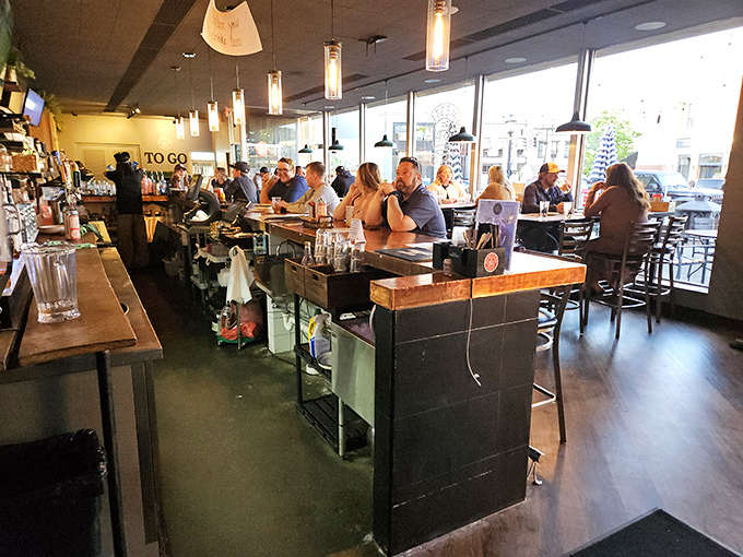 The bar scene at Homestead&mdash;where strangers become friends over craft beers and the shared religion of good food. 