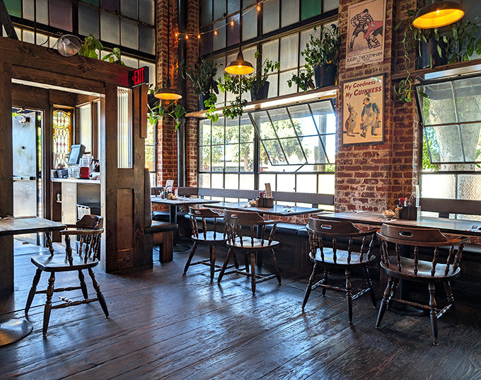 High ceilings, pendant lights, and those wooden chairs that somehow get more comfortable after your second cup of tea.