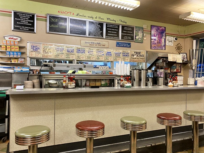The counter where breakfast dreams come true. Grab a stool, place your order, and watch the choreographed breakfast ballet unfold before your eyes.