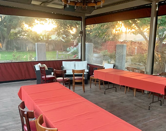 The screened porch offers a sunset view with your supper&mdash;nature's perfect backdrop for a meal worth remembering.