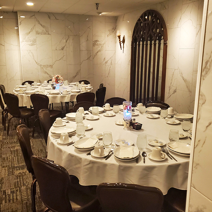 Private dining rooms transform ordinary celebrations into something special&mdash;white tablecloths and elegant place settings await your next milestone moment.