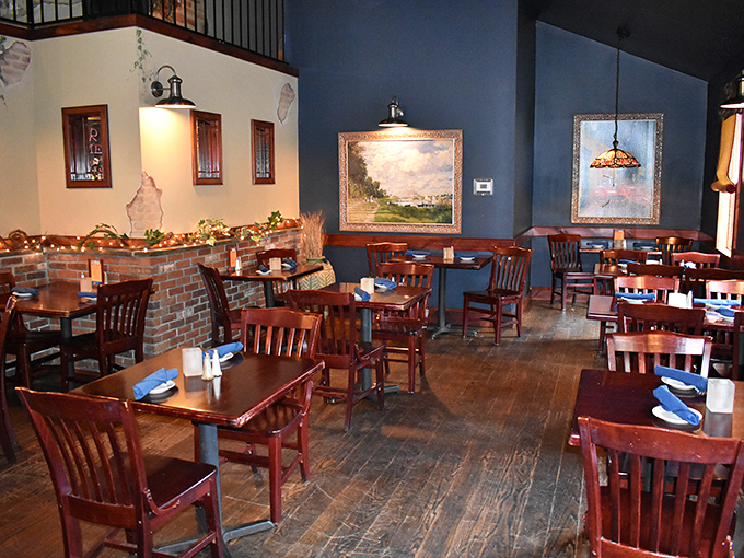 Every corner of this restaurant whispers "stay longer," with warm lighting that makes everyone look their best.