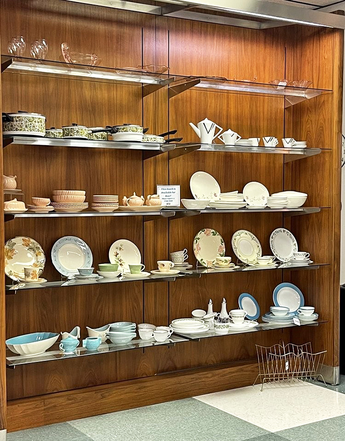 Dishware displays that make you realize why your grandmother never threw anything away—these patterns tell stories modern plates can't match.