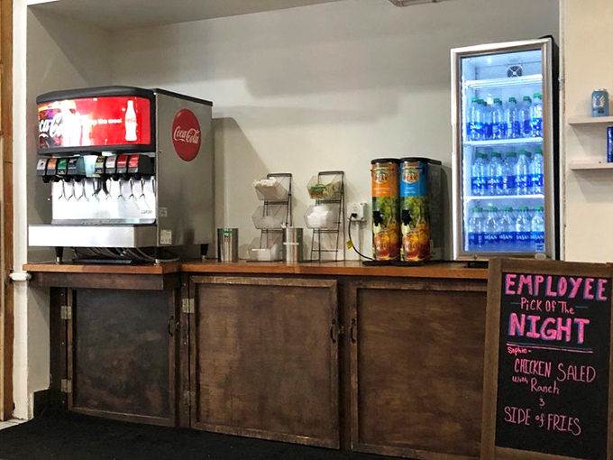 Self-serve beverages and casual vibes - because great seafood doesn't need fancy frills.