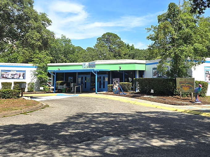 The Emerald Coast Science Center wears its colors proudly, inviting curious minds to discover why the Gulf sparkles that particular shade of green.