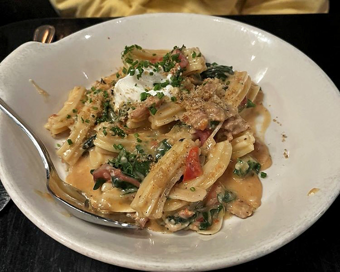 Pasta that doesn't just sit on the plate&mdash;it performs. Each bite delivers a perfect balance of savory chicken sausage and creamy sauce.