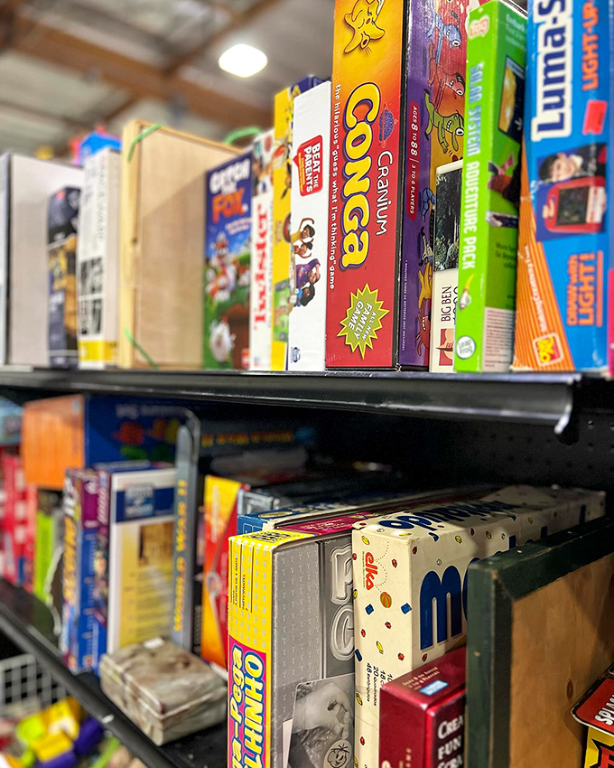 Board game paradise where family game nights are born. That Conga box hasn't been opened since someone got too competitive at Christmas 2019.