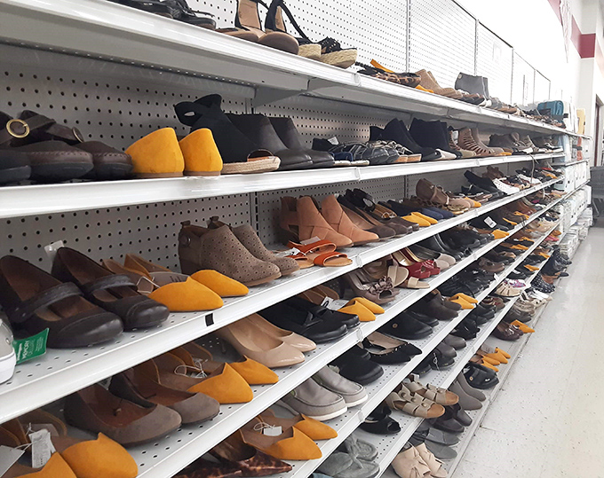 Shoe paradise stretches as far as the eye can see. Those mustard yellow boots are calling your name&mdash;they know you've been looking for them.