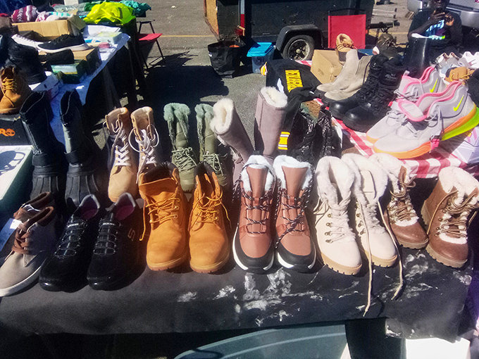 These boots were made for bargaining! From work boots to fashion statements, footwear finds at flea markets let you step up your style for less. 