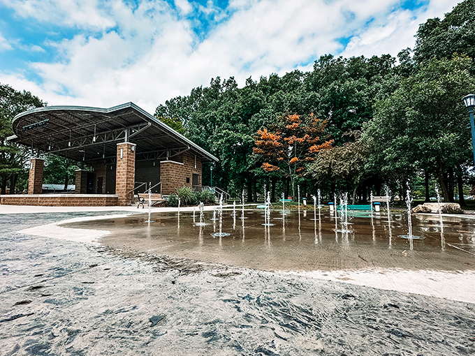 Nothing says "community pride" like a splash pad where kids can cool off. Summer memories are made in these puddles.