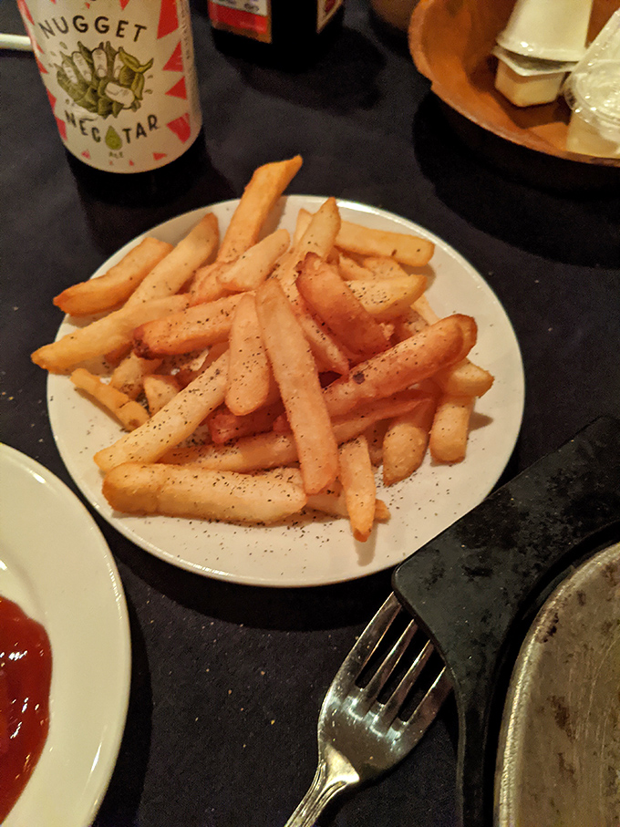 French fries with personality&mdash;crisp outside, fluffy inside, and seasoned just right. The perfect dance partners for that magnificent steak.