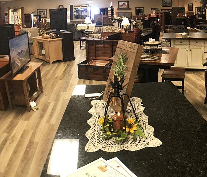 Solid wood furniture built to outlast your mortgage payments and several presidential administrations.