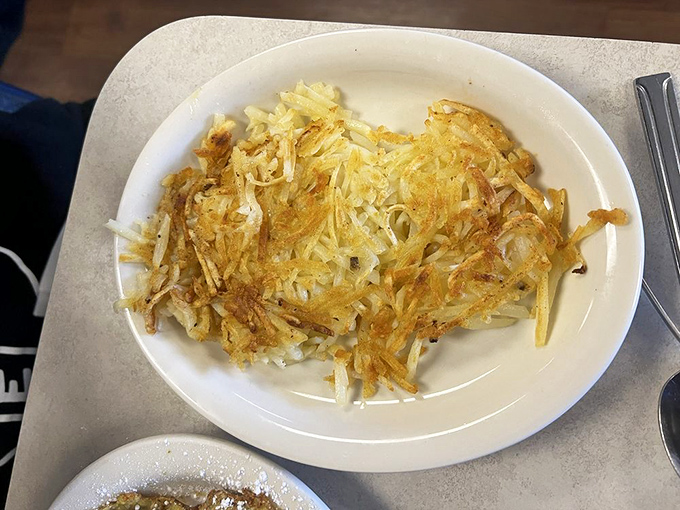 These aren't just hash browns&mdash;they're a golden-crisp potato tapestry, with edges so perfectly caramelized they deserve their own fan club.