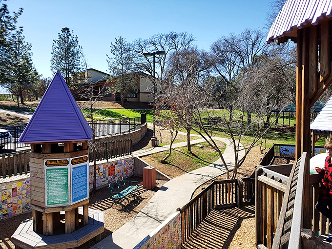 Heaven For Kids Playground proves Sonora thinks about all generations, creating spaces where grandparents can actually enjoy watching the little ones play.