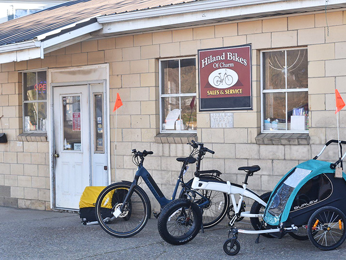 Hiland Bikes proves that two-wheeled transportation never goes out of style. In Charm, bicycles aren't just recreation&mdash;they're legitimate transportation alternatives.