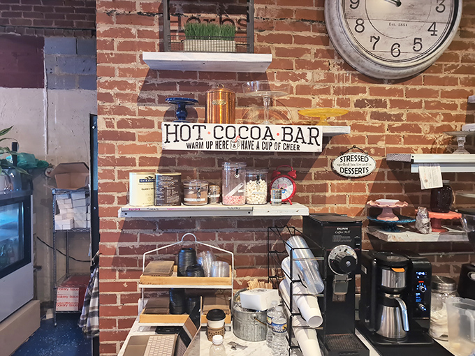 The hot cocoa bar isn't just a drink station&mdash;it's a winter survival kit disguised as a charming corner of comfort.