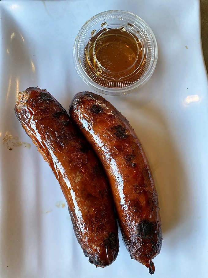 Hot links with that perfect snap and glossy sheen. These aren't just sausages&mdash;they're spicy little flavor bombs.