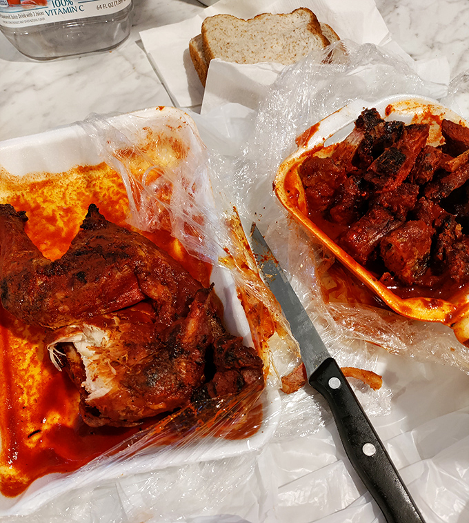 BBQ chicken with edges kissed by flame and smoke &ndash; the culinary equivalent of a perfect sunset after a long summer day.