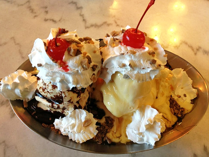 This sundae doesn't mess around &ndash; it's what happens when ice cream decides to throw a party.