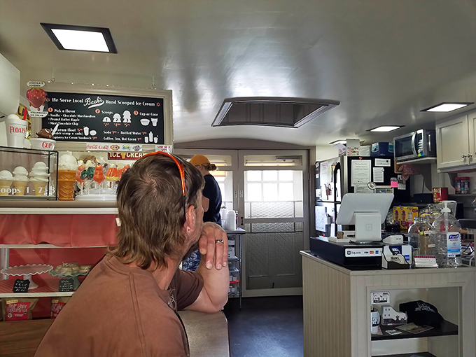 The ice cream shop inside serves up sweet treats with a side of novelty. Because nothing completes a visit to a giant shoe like dessert.