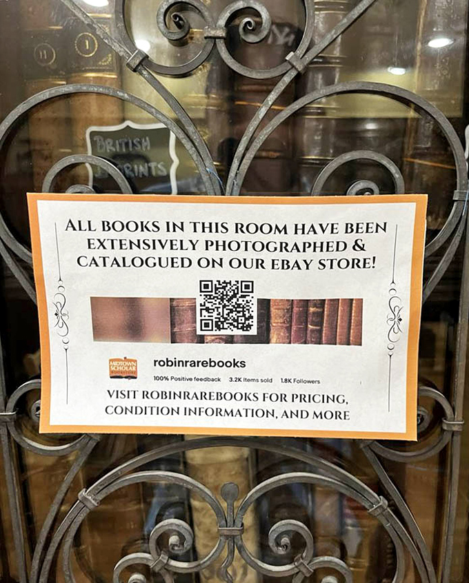 Behind ornate ironwork lies a room of treasures so meticulously cataloged, even the most discerning collector might weep with joy.