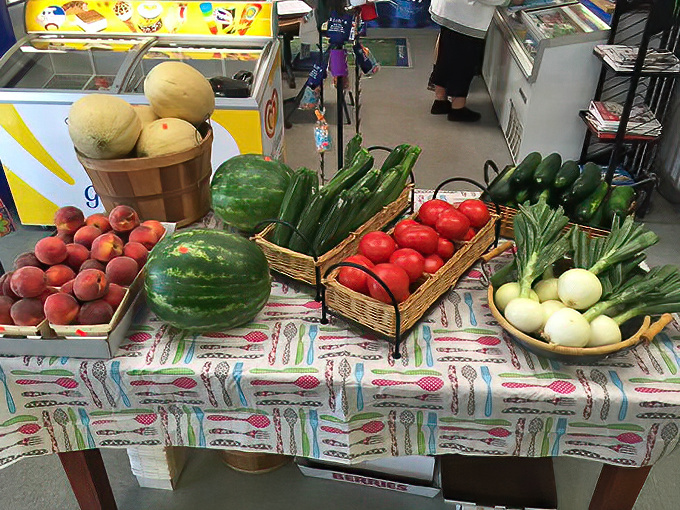 Fresh produce proves this place takes quality seriously, from chicken to cucumbers and everything between.
