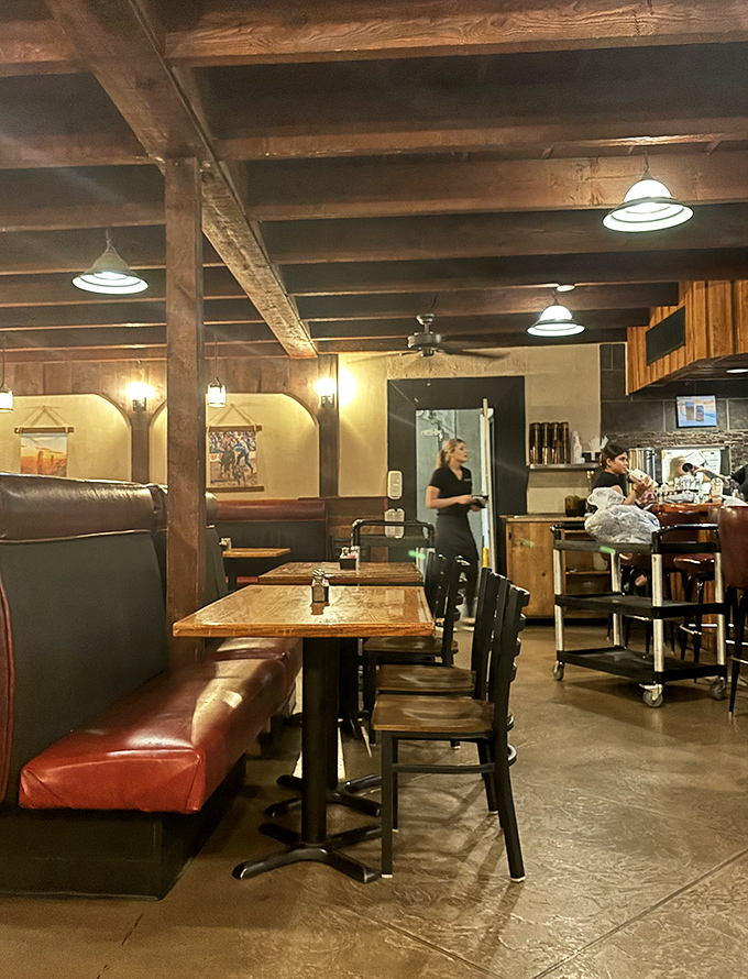 The dining room feels like it was designed by someone who actually eats in restaurants &ndash; comfortable, unpretentious, and ready for the serious business of enjoyment.