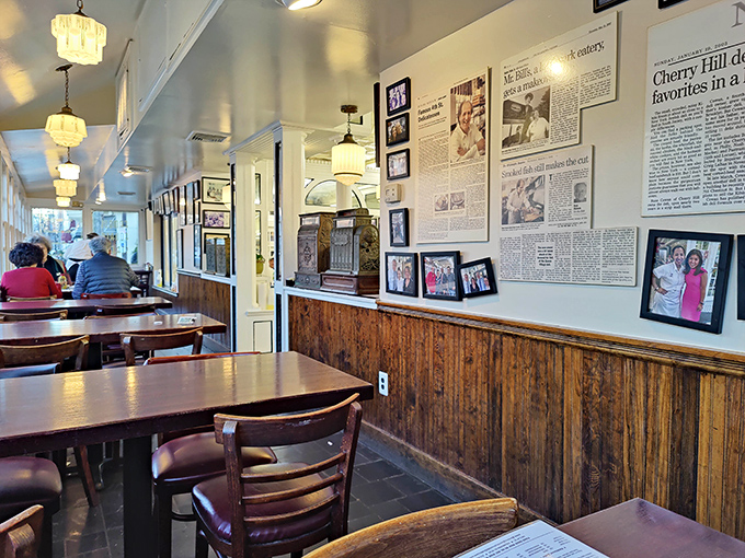 Walls covered in memories, where local history meets lunch in the most delicious way possible.