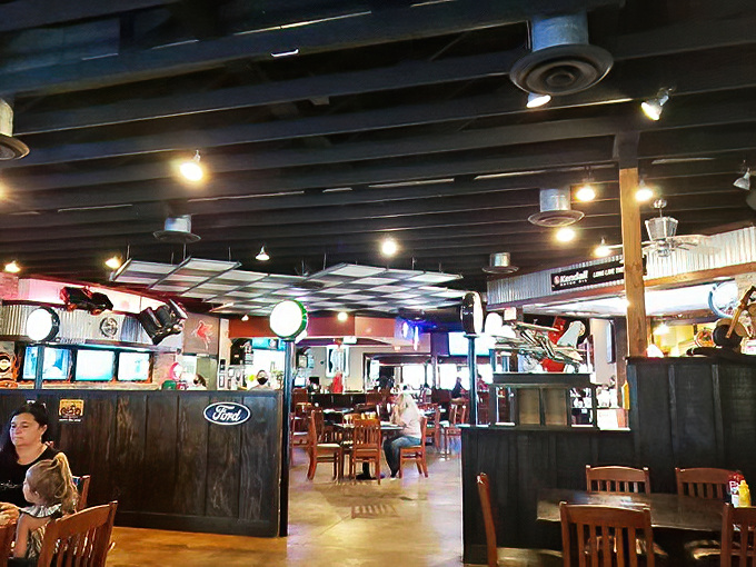 The dining room's open layout invites conversation between tables. You might arrive as strangers, but you'll leave as friends with food recommendations.