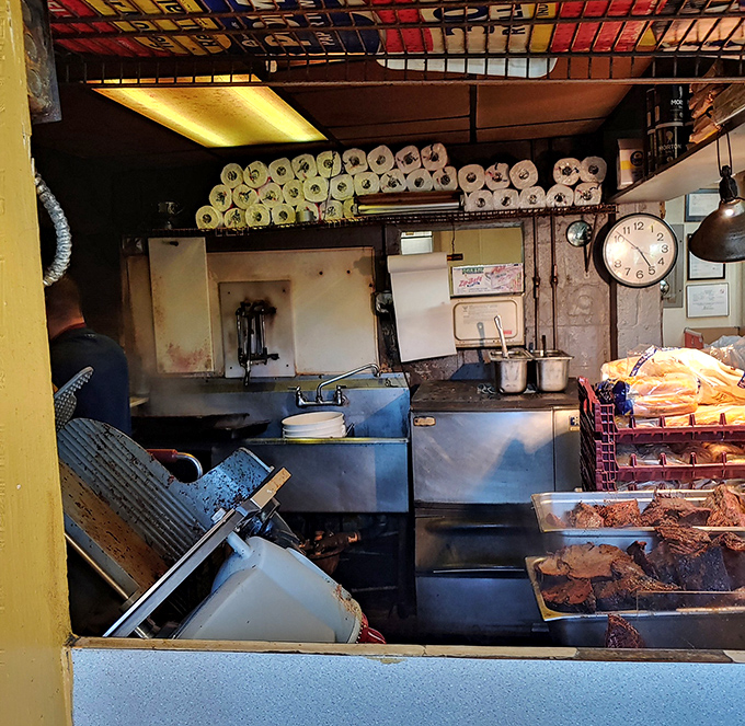 Behind-the-scenes glimpse of where culinary magic transforms simple ingredients into barbecue gold every day.