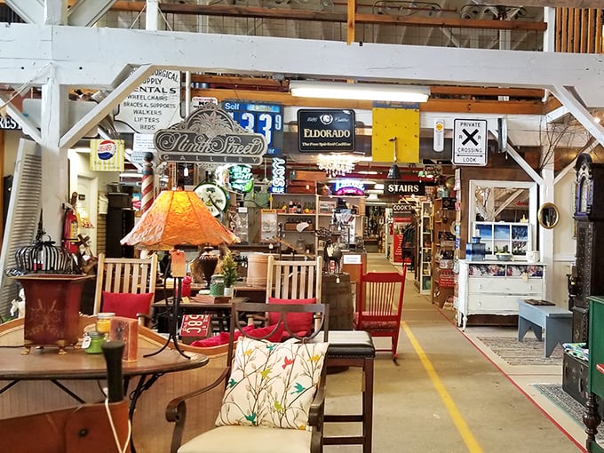 A showroom where vintage meets comfort, proving that the chairs our grandparents sat in were not only built to last but designed with timeless style.