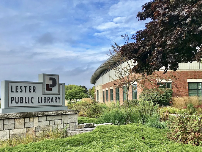 The Lester Public Library isn't just about books&mdash;it's a modern community hub where architecture and landscaping create an inviting knowledge sanctuary.