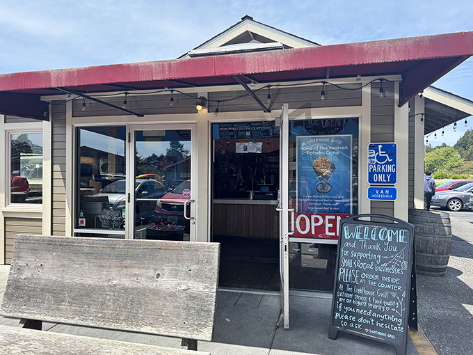 Lighthouse Grill welcomes visitors with hometown warmth, serving comfort food in this unpretentious roadside gem.