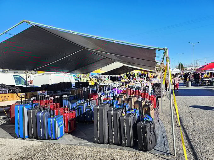 Luggage waiting for its next adventure. These suitcases have stories to tell&mdash;or rather, stories waiting to be created.