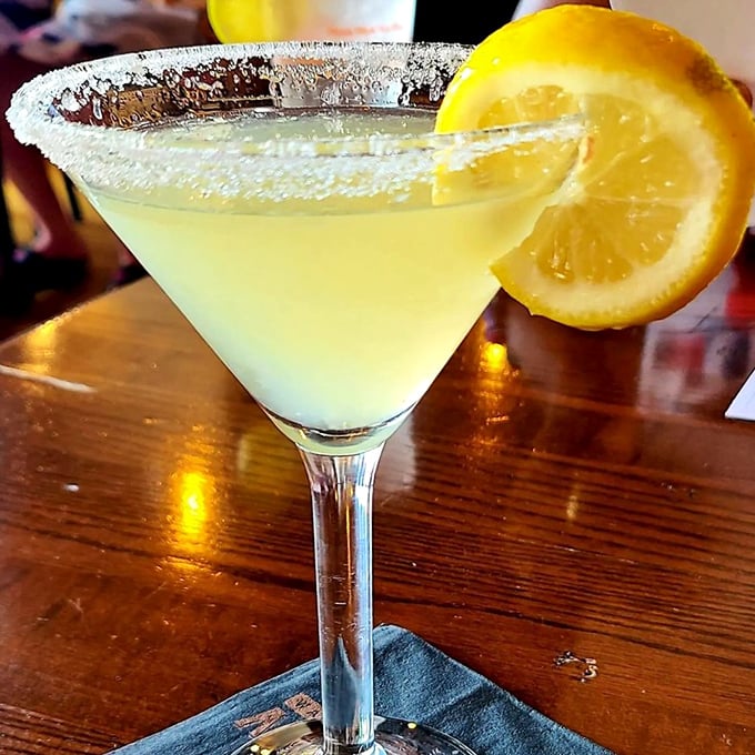 A lemon drop martini with a sugar rim that sparkles like jewelry. Sometimes civilization is best measured by how well a bar makes its classic cocktails.