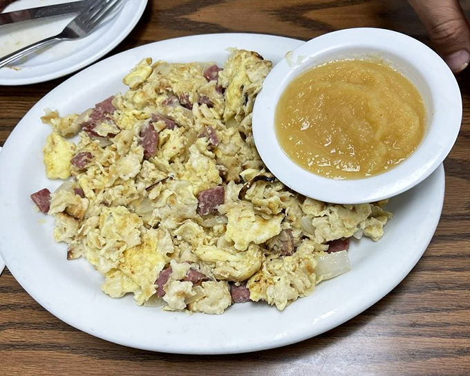 Matzo brei that would make your grandmother nod in approval&mdash;a perfect harmony of eggs and matzo that transcends its humble origins.