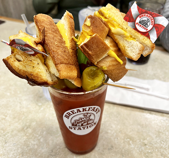 The Mega Mary arrives like a breakfast superhero, cape made of bacon, ready to save your morning.