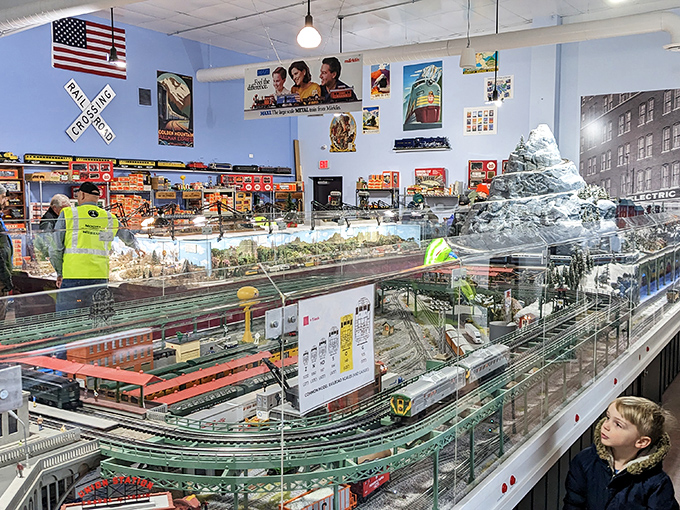 The model railroad display that makes every visitor whisper "I could build this at home."