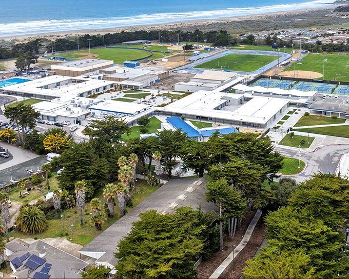 Even the local school boasts ocean views that would make private universities jealous. Education with a side of inspiration.