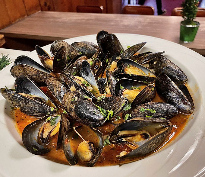 These mussels aren't just opened&mdash;they're telling stories about the Pacific in a broth that deserves its own love song.