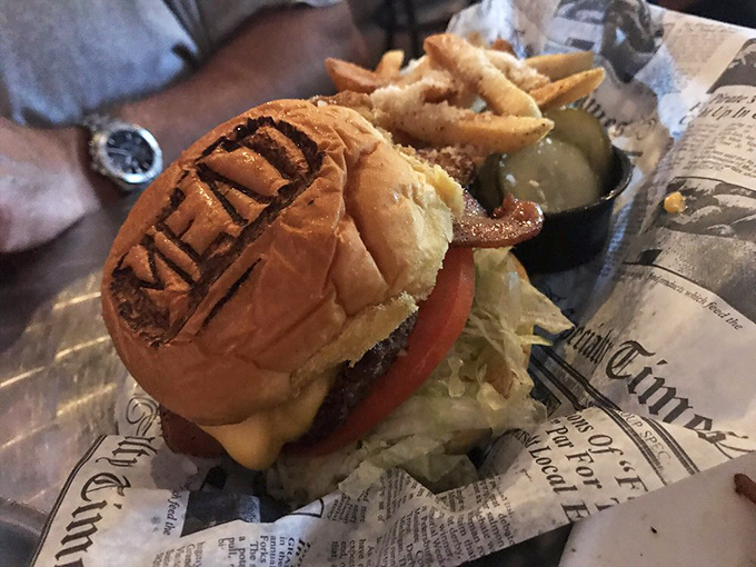 When your burger gets branded, you know you're in for something special. Those truffle fries aren't just a side—they're a statement.
